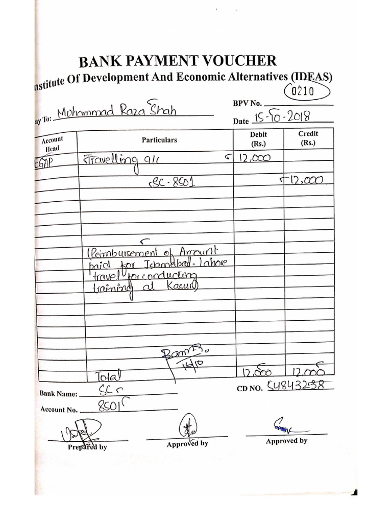 Travelling Expense | PDF