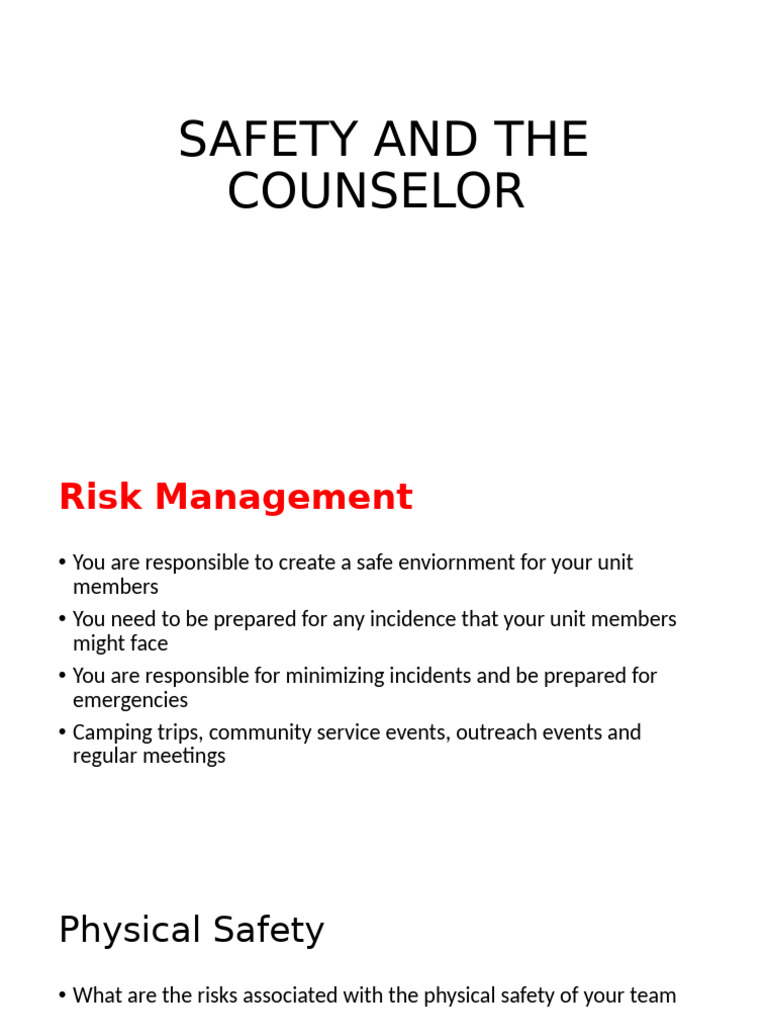 Safety CMT Training | PDF