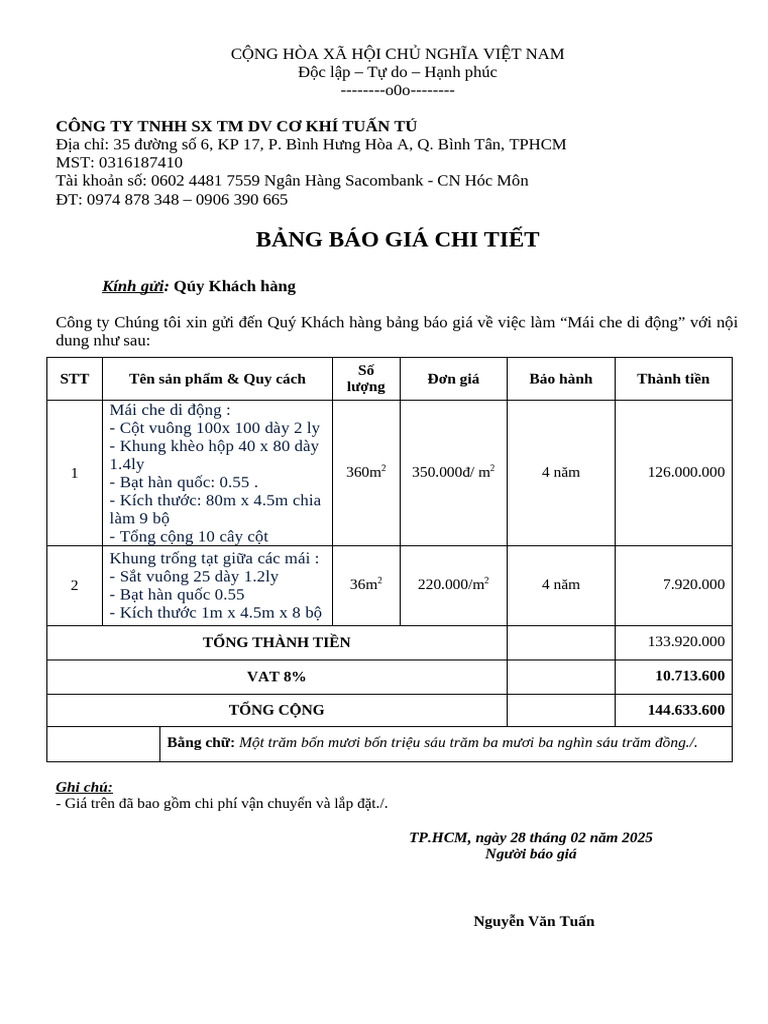 Bang Bao Gia 28 2 Pdf