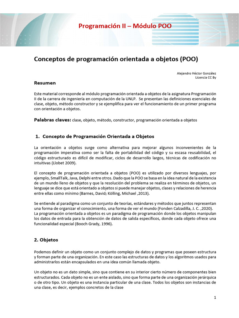 Documento Completo | PDF | Programación orientada a objetos | Objeto (informática)