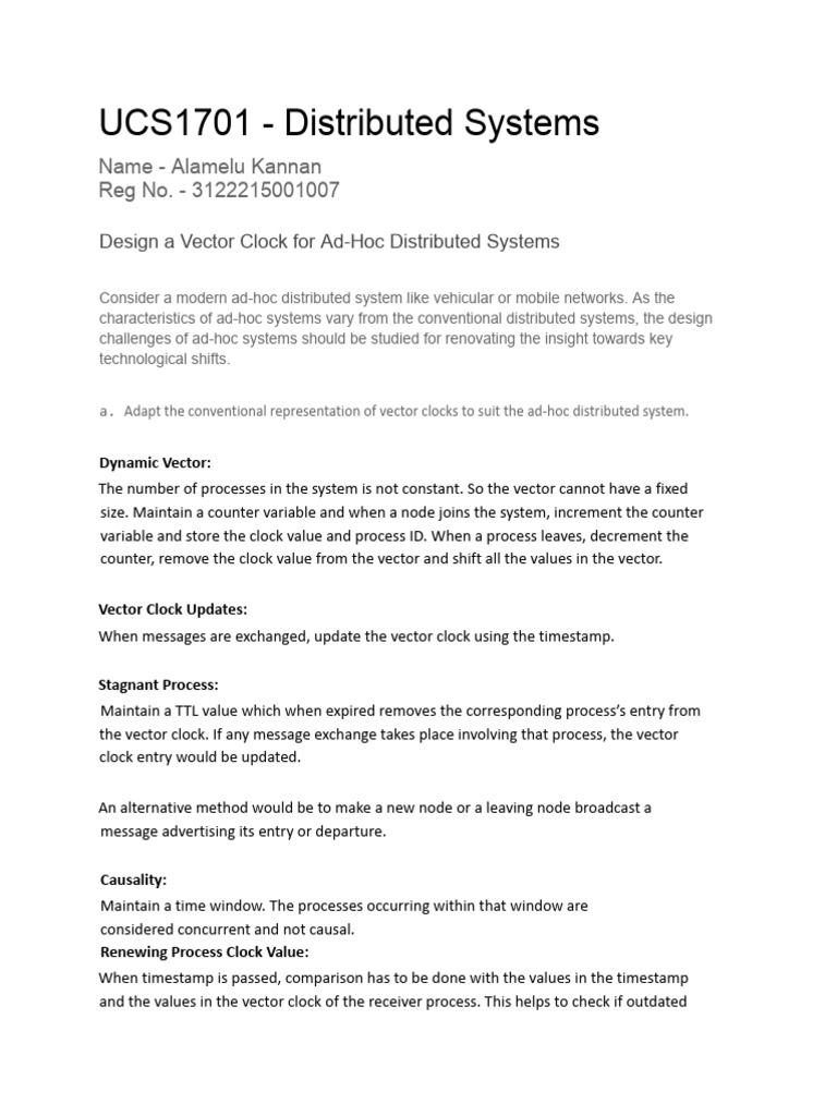 UCS1701 - Distributed Systems | PDF | Distributed Computing | Software Engineering