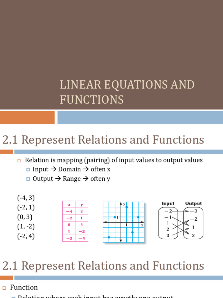 02 Linear Equation and Function Edited | PDF | Function (Mathematics ...