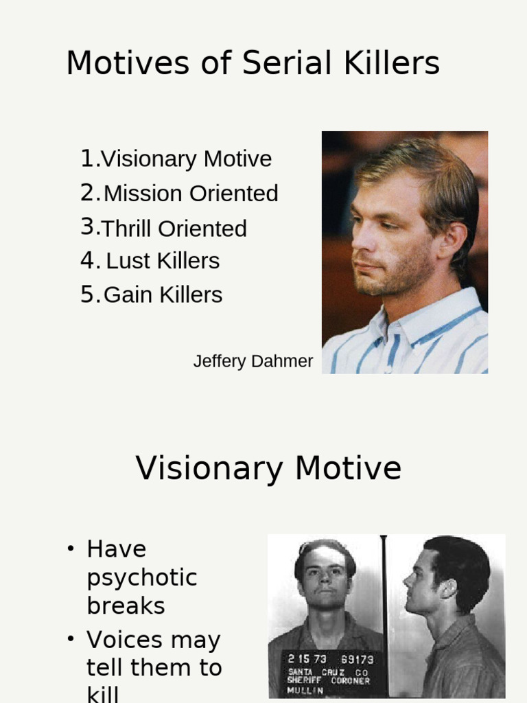 serial killer motives ppt | PDF