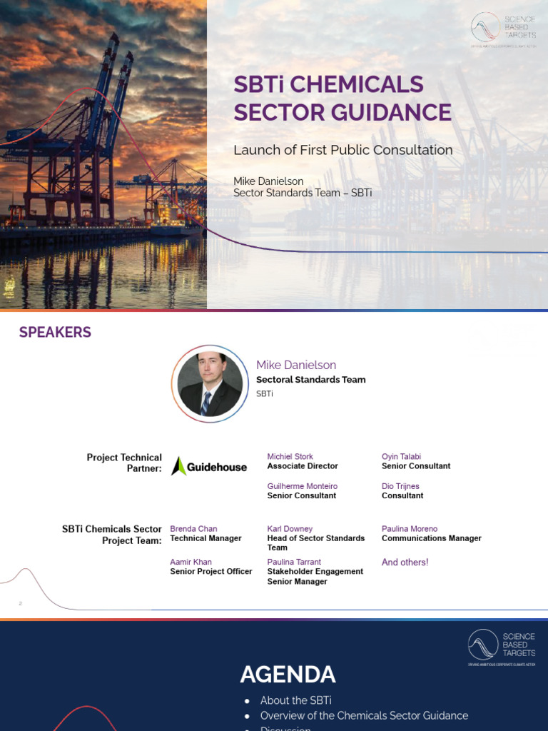 Chemicals Sector SBT Guidance Launch | PDF | Climate Change | Human ...