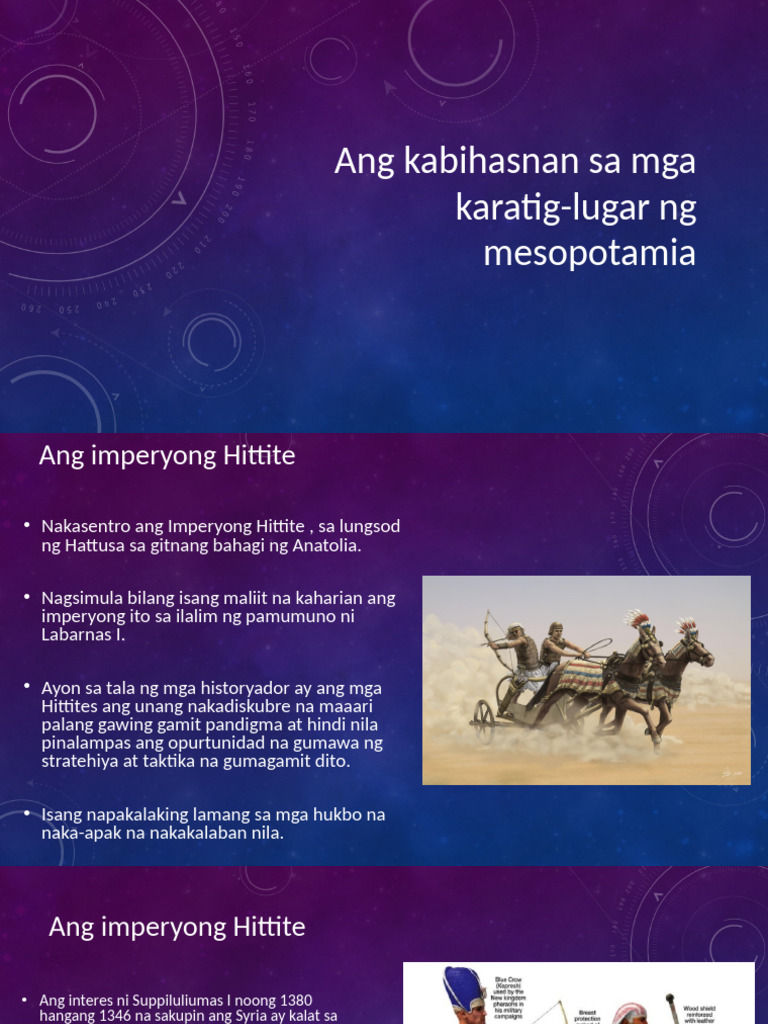 Ang Kabihasnan Sa Mga Karatig Lugar NG Mesopotamia | PDF
