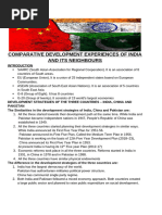 Comparative Development Experience of India and Its Neighbours - (Class ...