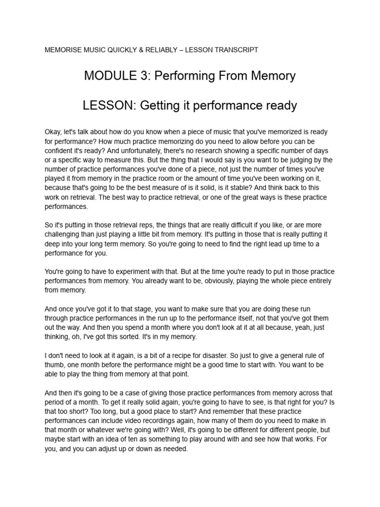 7+ +How+to+Know+When+Its+Ready | PDF | Memory | Cognition