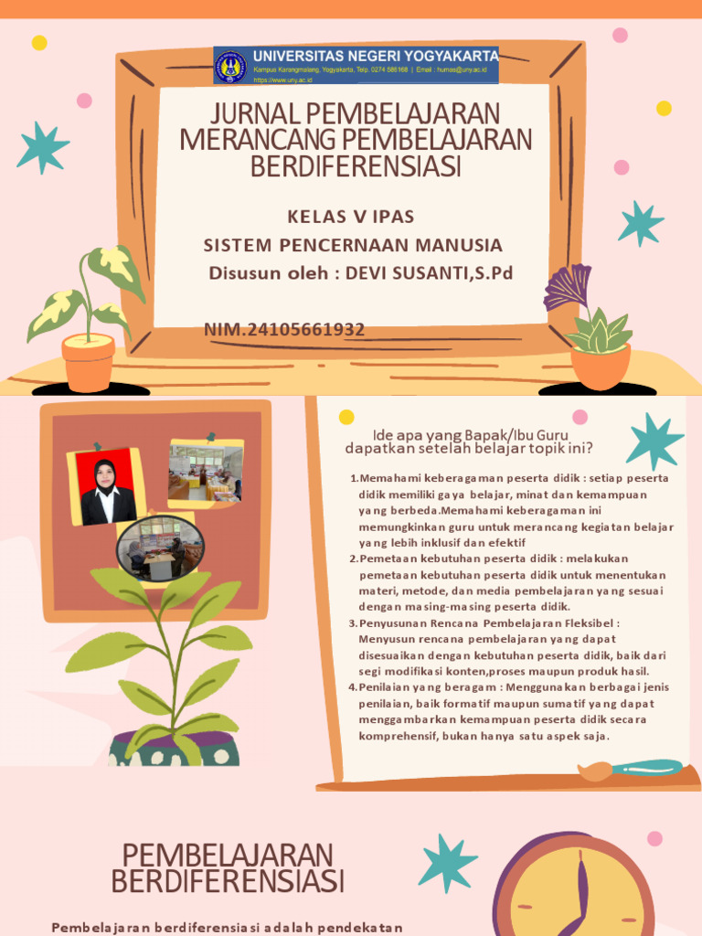 Devi Susanti - 24105661932 - Merancang Pembelajaran Berdiferensiasi | PDF