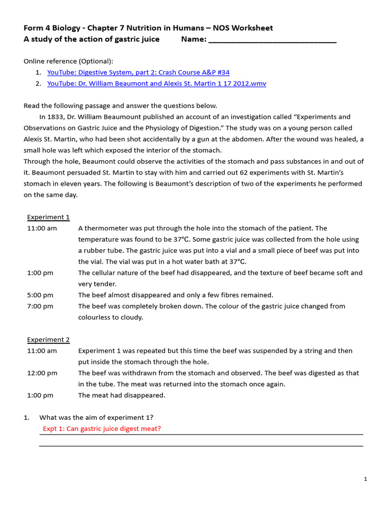 NOS Beaumont Experiment WS ANS | PDF | Experiment