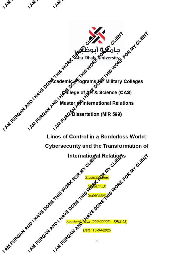 Complete Thesis Watermark | PDF | Cyberwarfare | Security