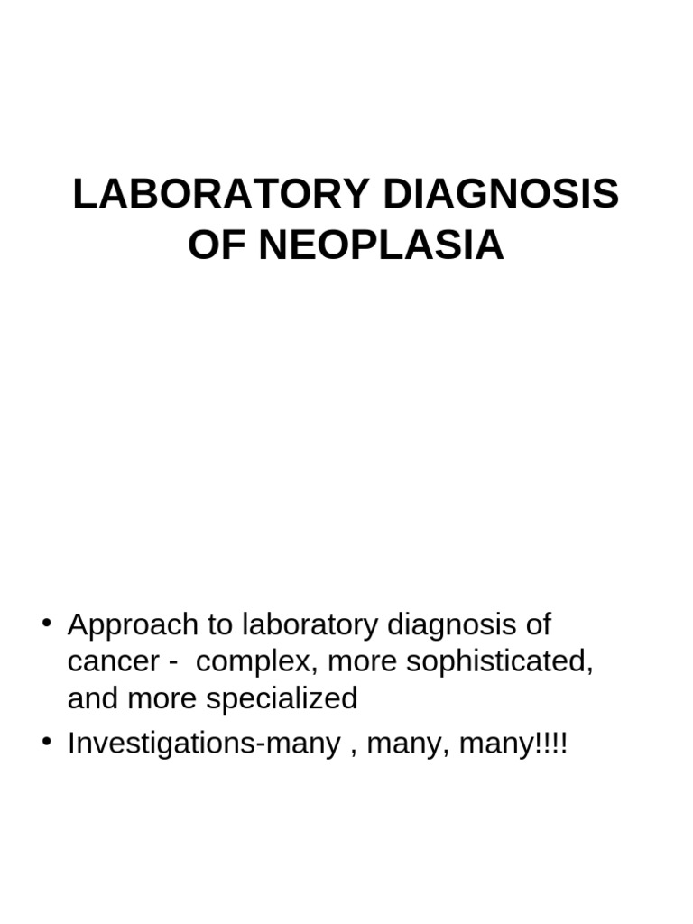 Lab Diagnosis Approaches for Neoplasia | PDF | Cytopathology | Carcinoma