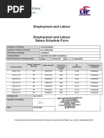 Salary Schedule Form | PDF