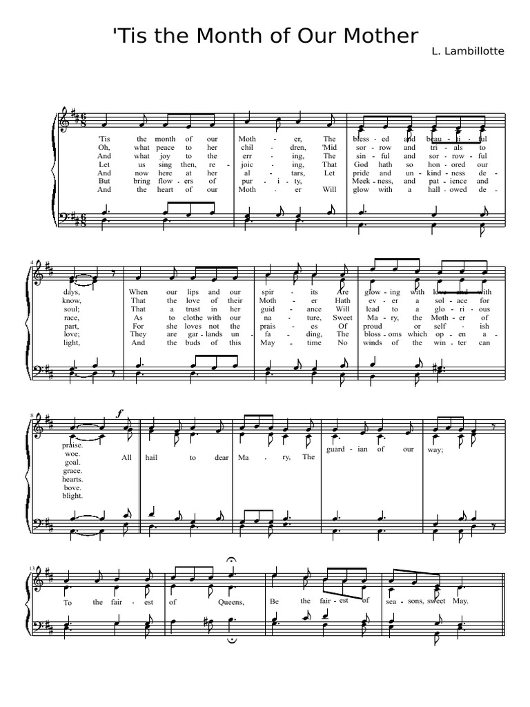 Tis The Month of Our Mother | PDF