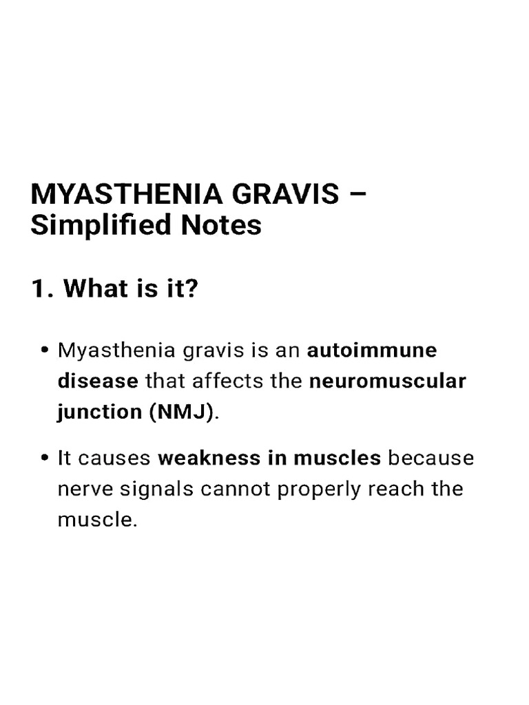 Myasthenia Gravish | PDF