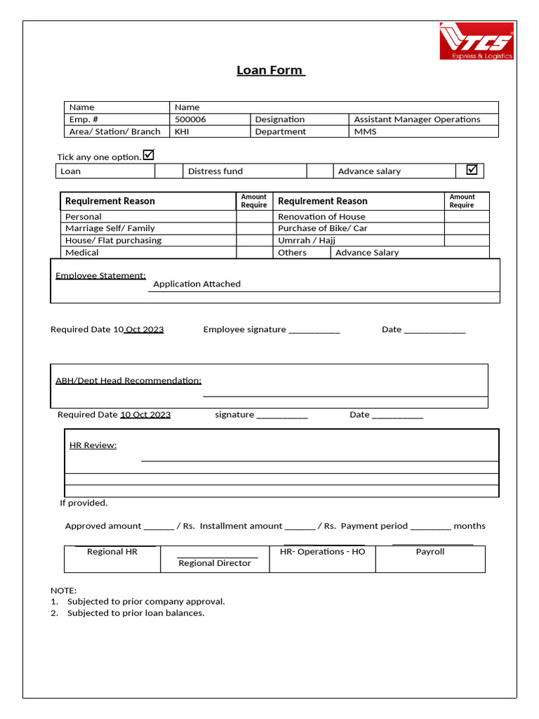 Application Format | PDF