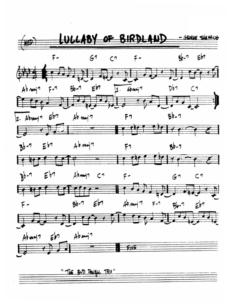 lullaby of birdland | PDF