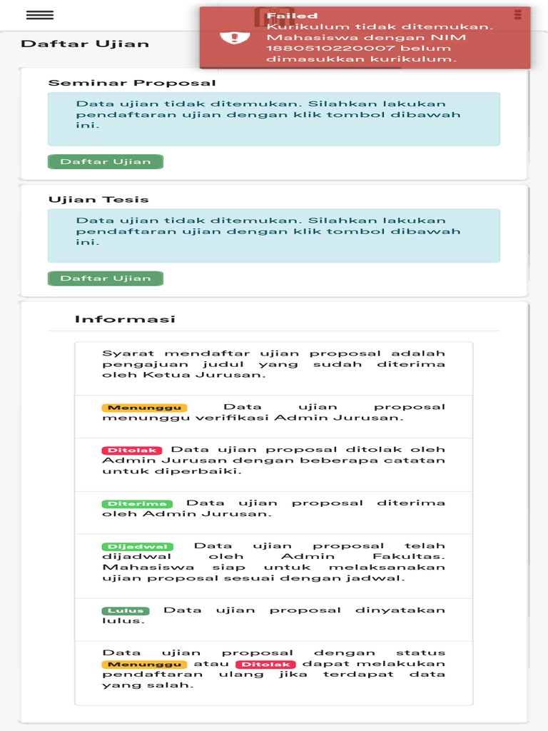 Dashboard - UINSATU SmartCampus | PDF