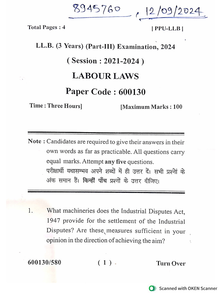 LABOUR LAW | PDF