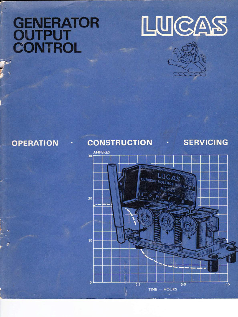 Lucas Generator Out Put Control | PDF | Electric Generator | Switch