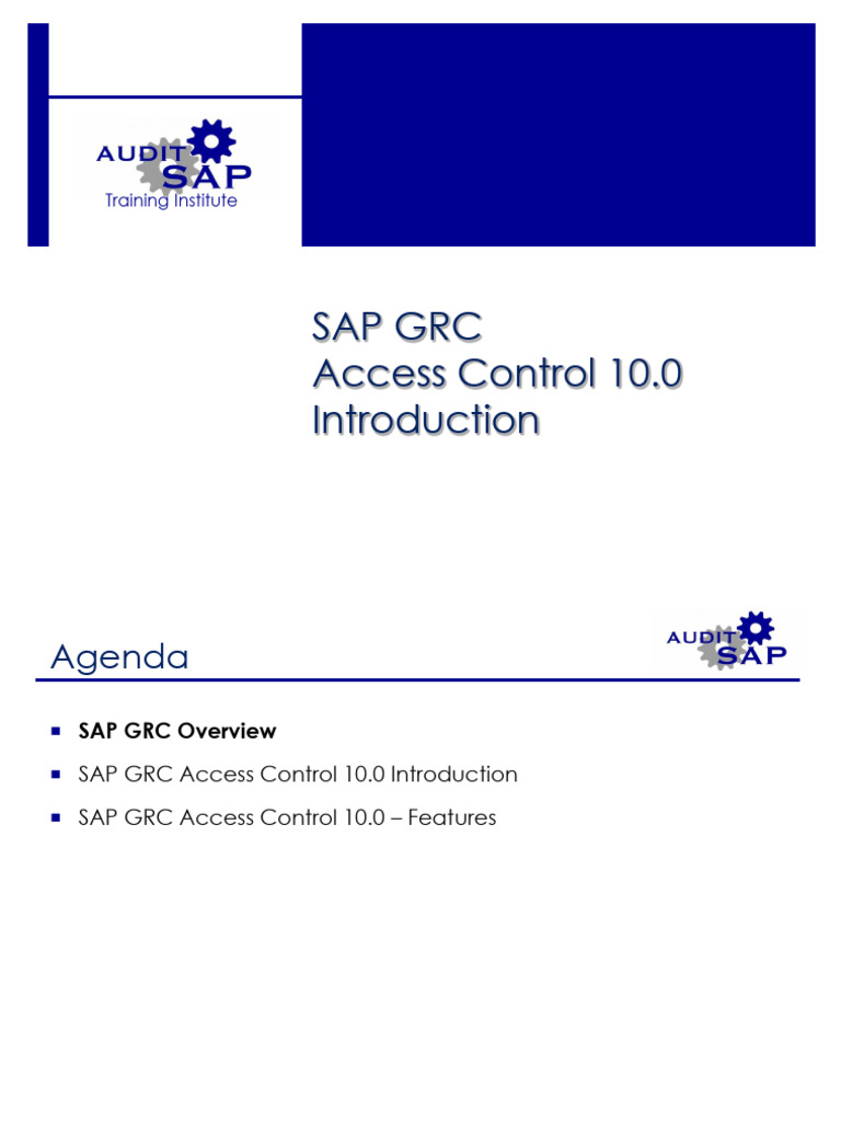 SAP GRC Access Control 10.0 Overview | PDF | Business | Computing