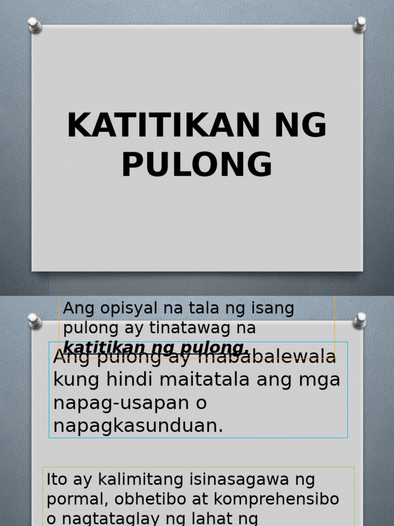 Katitikan NG Pulong | PDF
