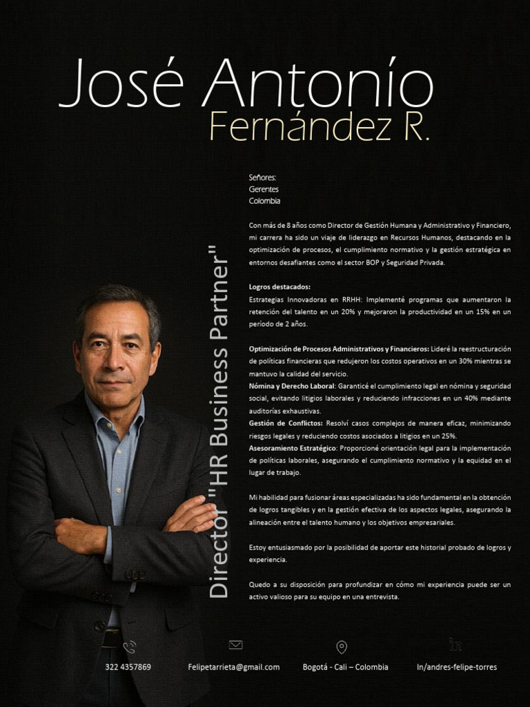 CV José Antonío Fernandez RRHH | PDF | Gestión de recursos humanos ...