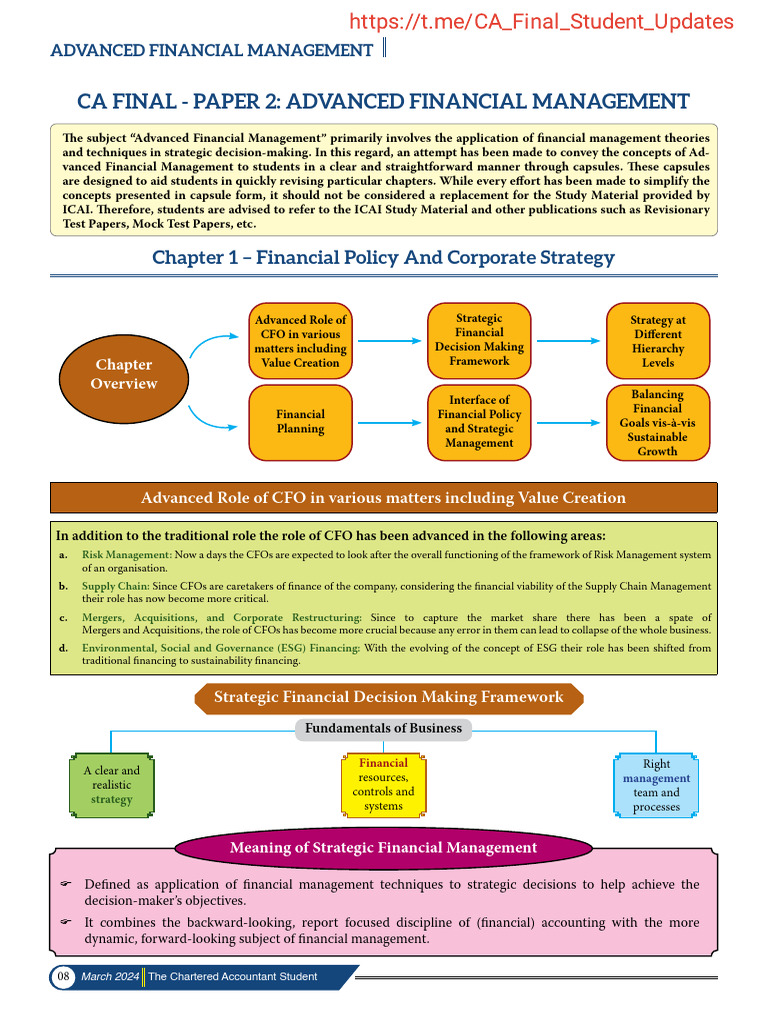 Advanced CFO Roles in Value Creation | PDF | Risk | Net Present Value