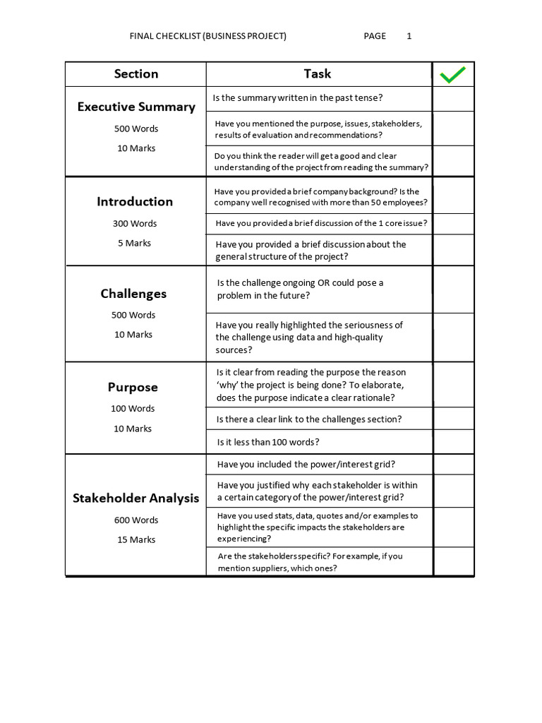 Final Checklist | PDF | Evaluation | Citation
