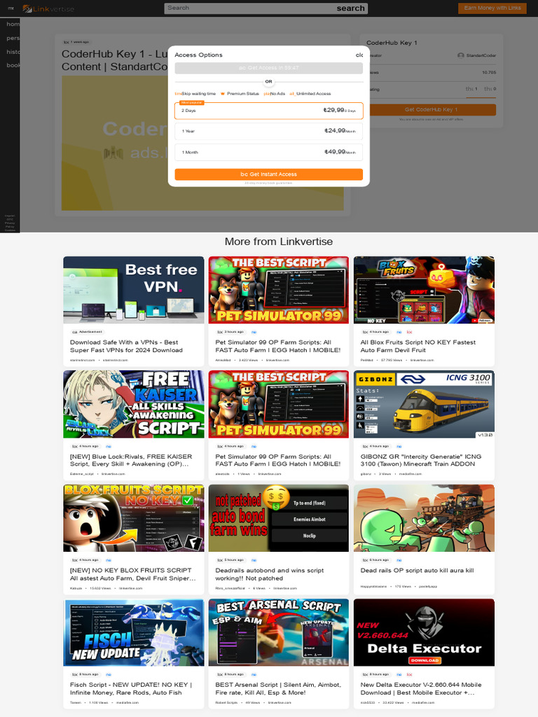 CoderHub Key 1 - Luarmor Accesskuvertise | PDF