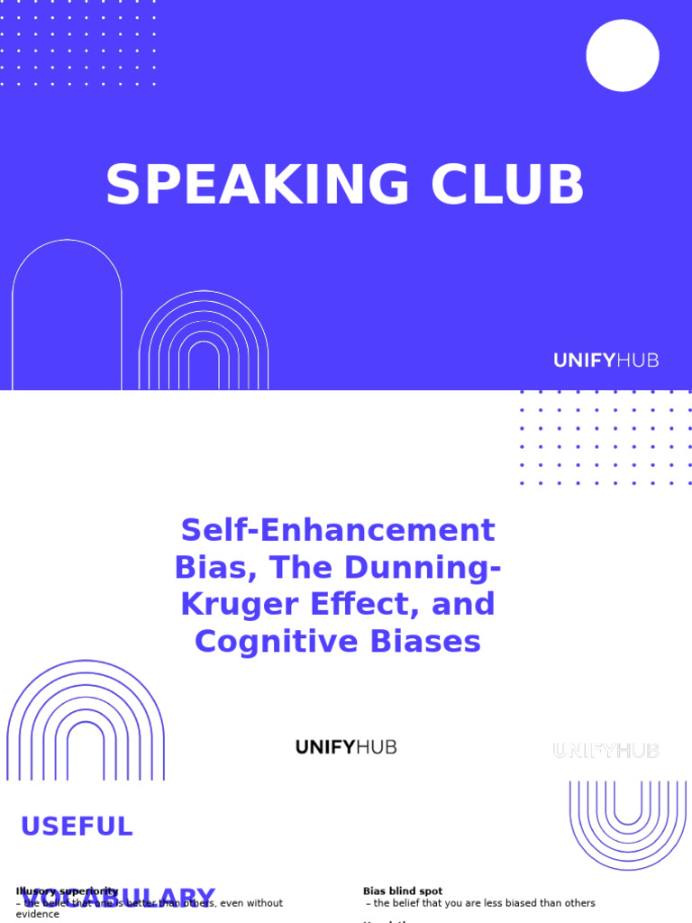 Understanding Cognitive Biases in Self-Enhancement | PDF | Psychology ...