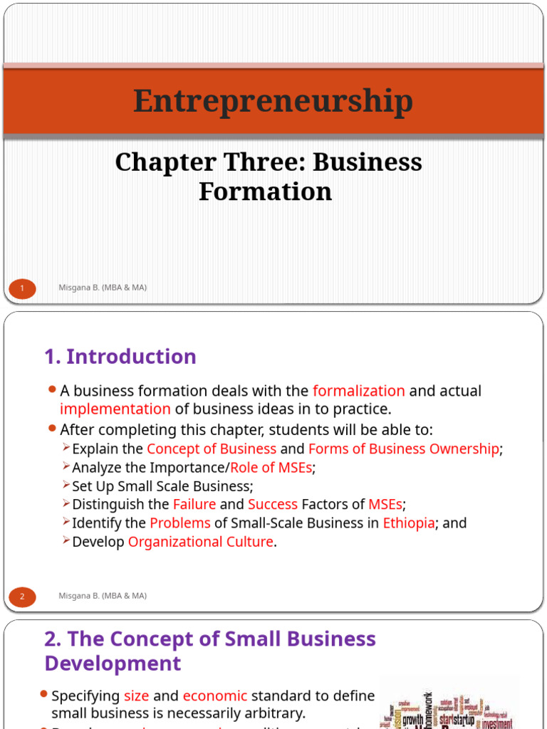 Chapter Three Entrepreneurship | PDF | Entrepreneurship | Business