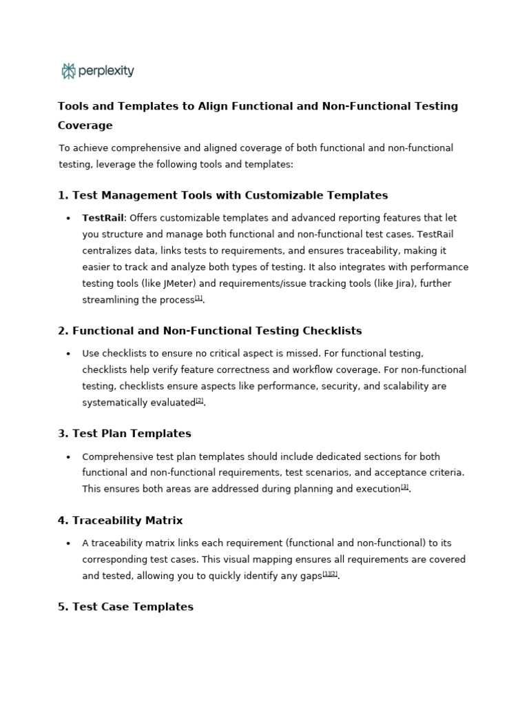 Non-Functional Testing Checklist Guide | PDF | Software Testing ...