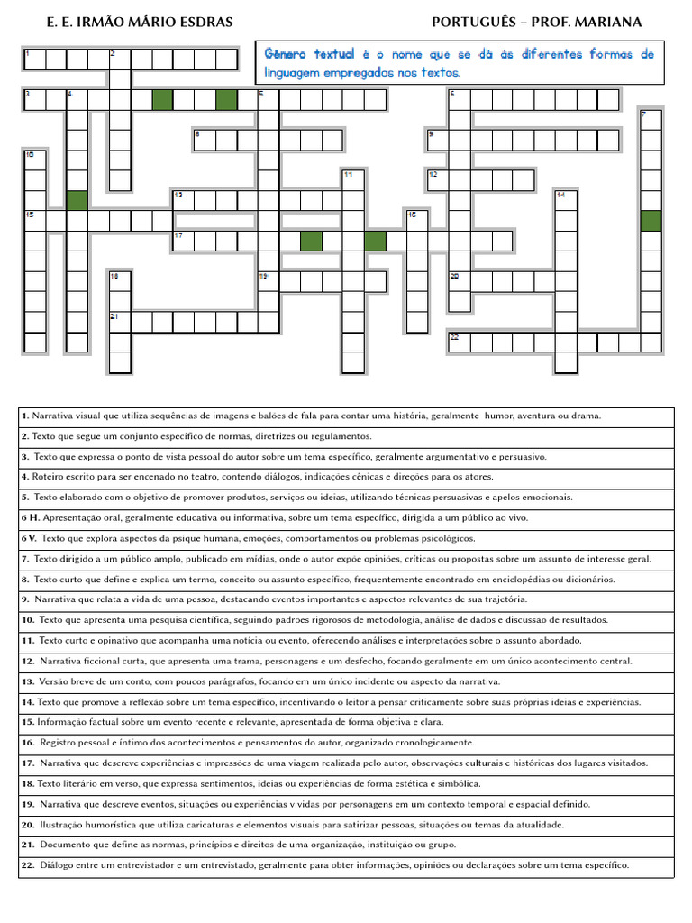 Tipos de Textos e Suas Funções | PDF | Narrativa | Pensamento