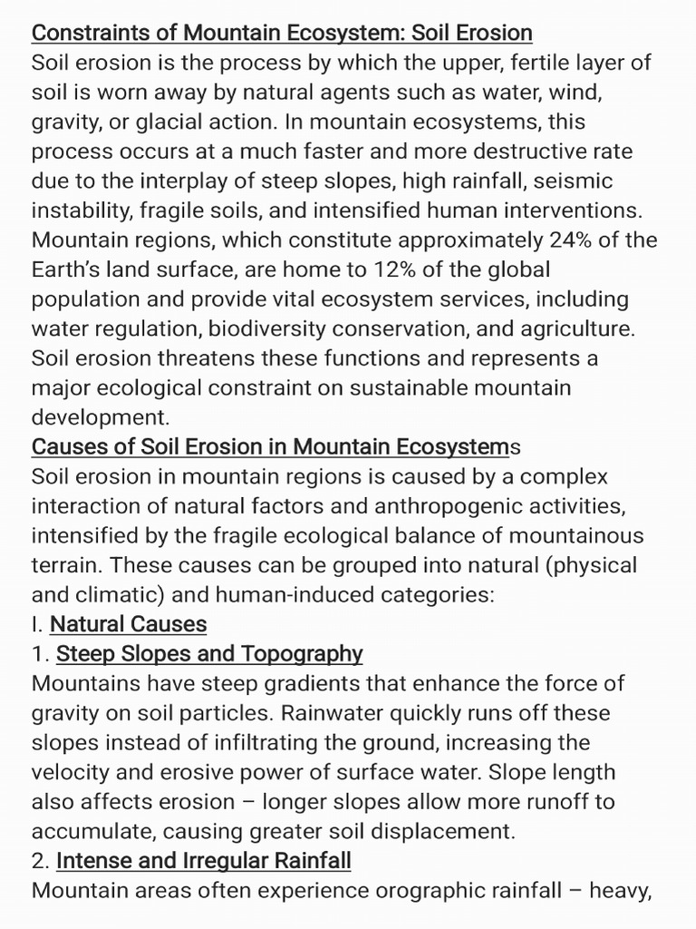 Soil Erosion | PDF