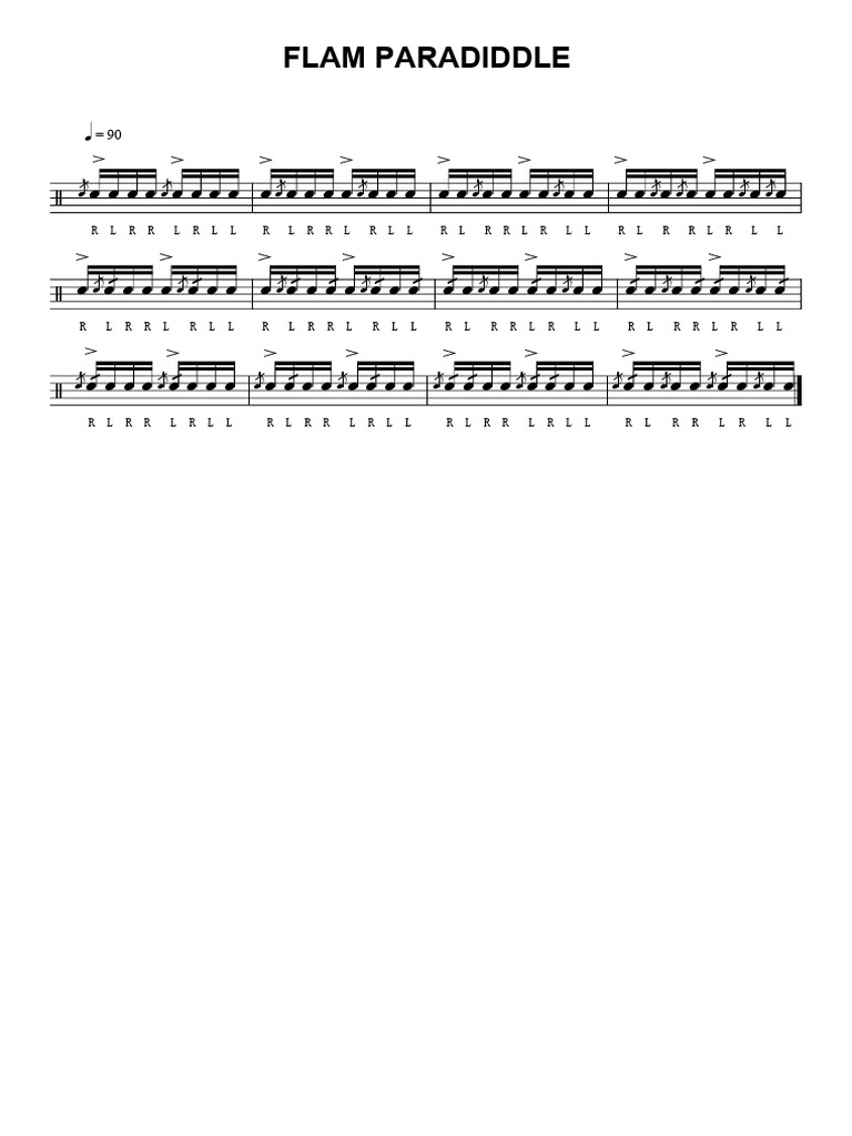 Flam Paradiddle | PDF