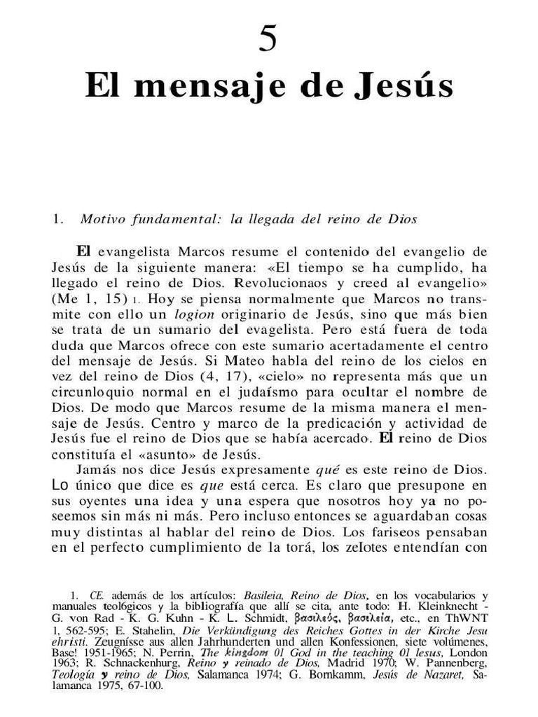 El Mensaje de Jesús | PDF