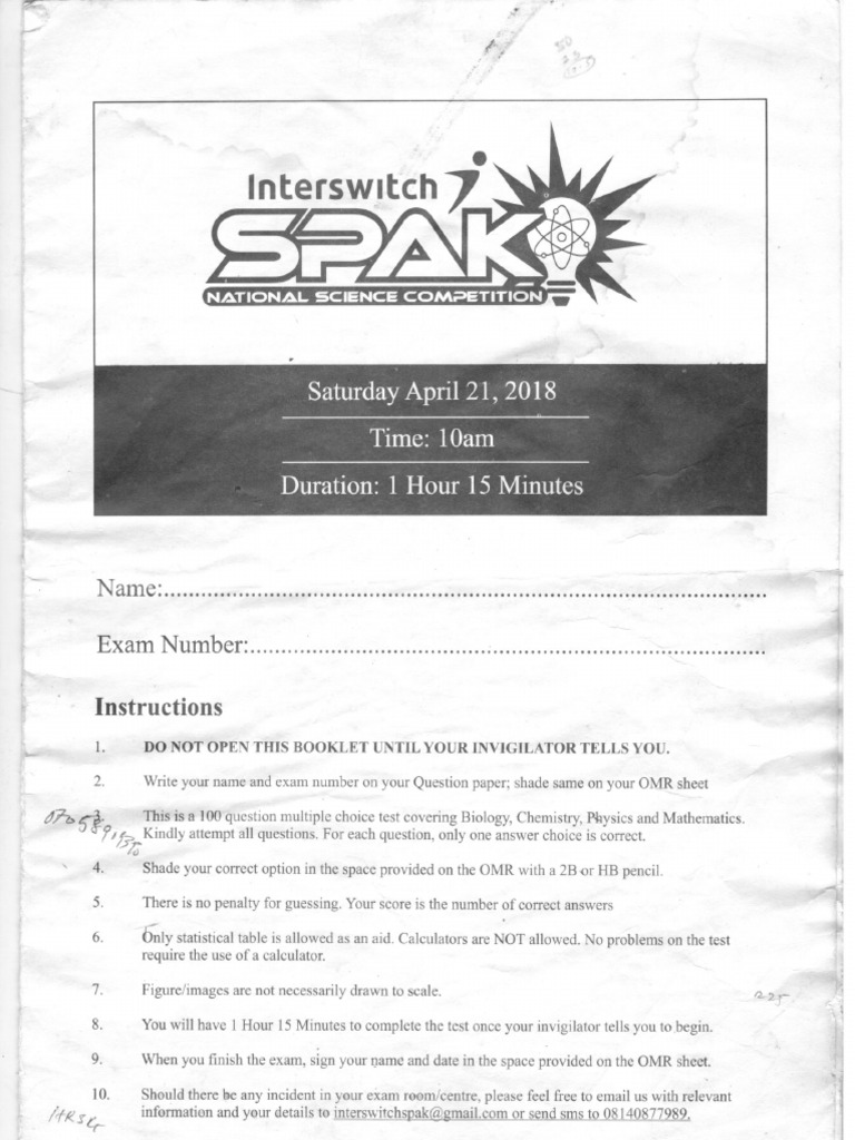Interswitchspak Question 2018 | PDF