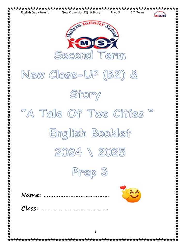 Booklet Prep3 2nd Term 2024 2025 | PDF | Traffic | Road