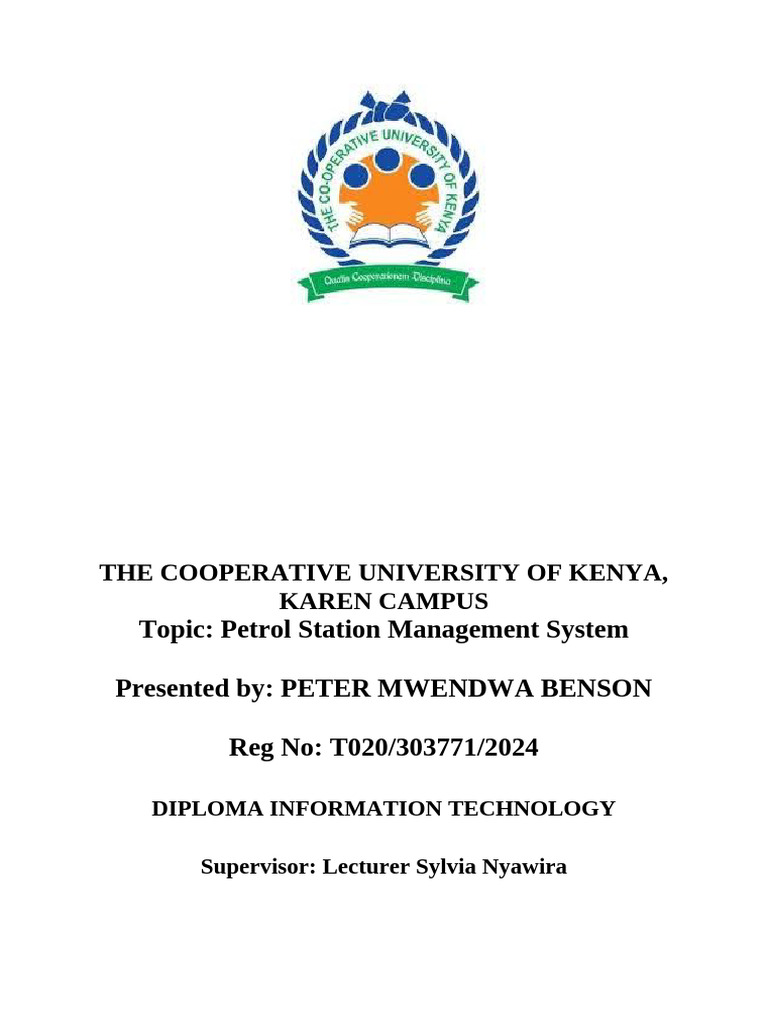 Peter Mwendwa Benson Project Proposal | PDF | Inventory | Automation