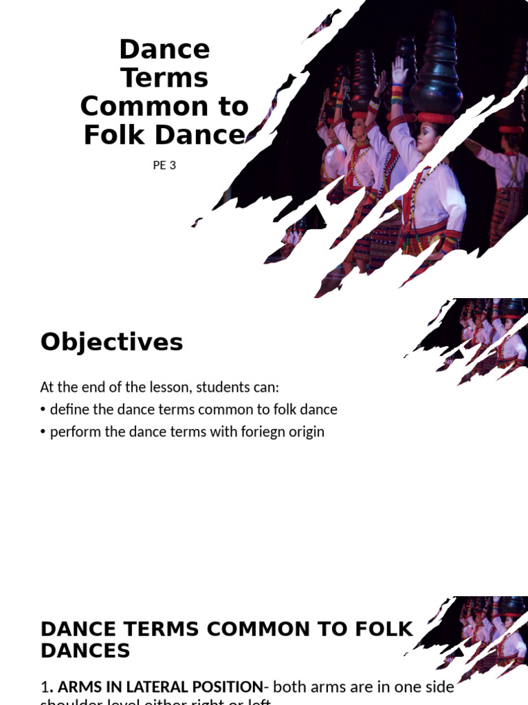 Folk Dance Terms and Definitions Guide | PDF | Foot | Dances