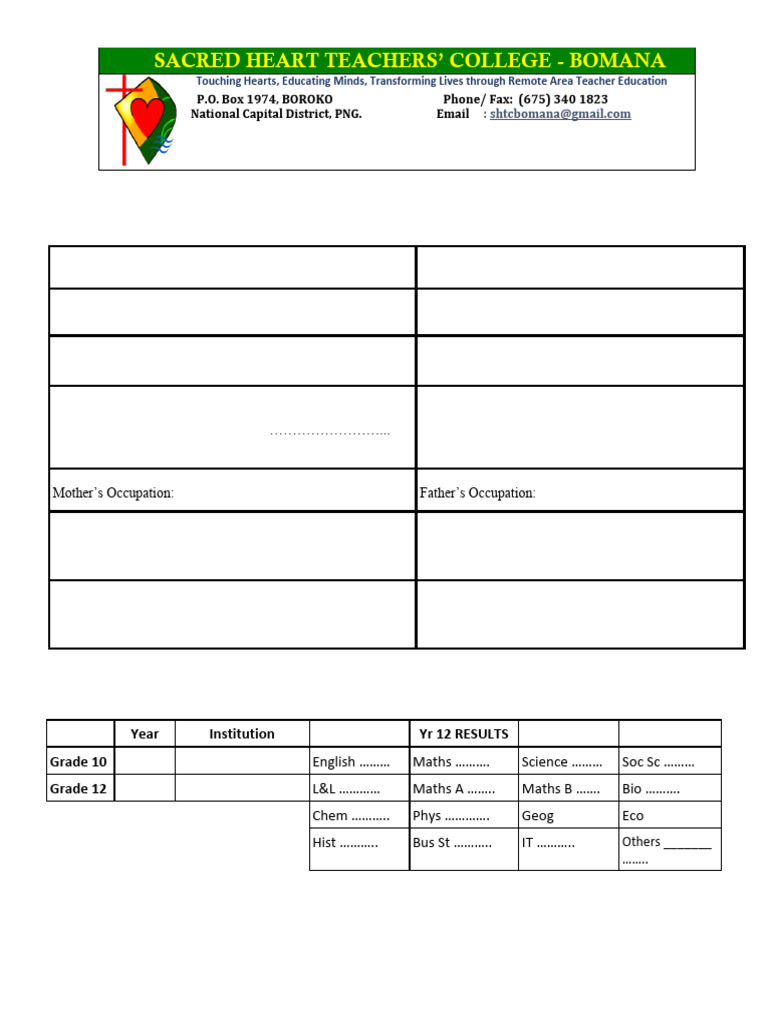 Non-School Leaver Application 2026 | PDF