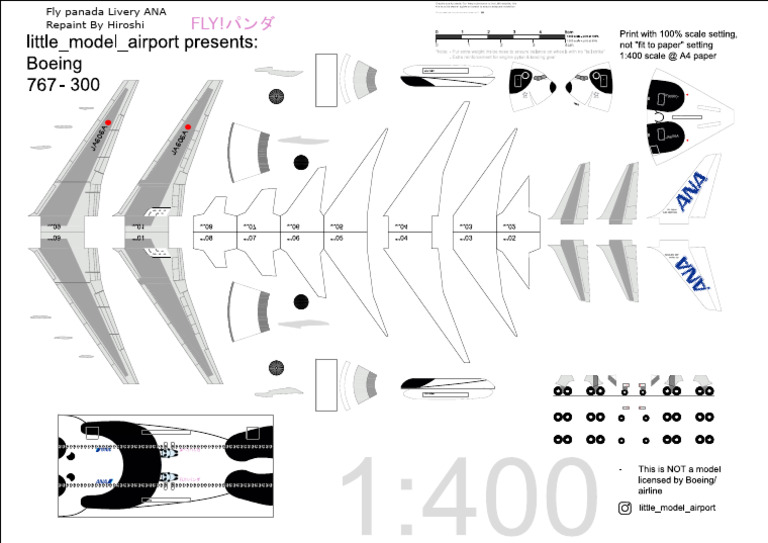 400scale b767-300 ANA Panda Livery | PDF