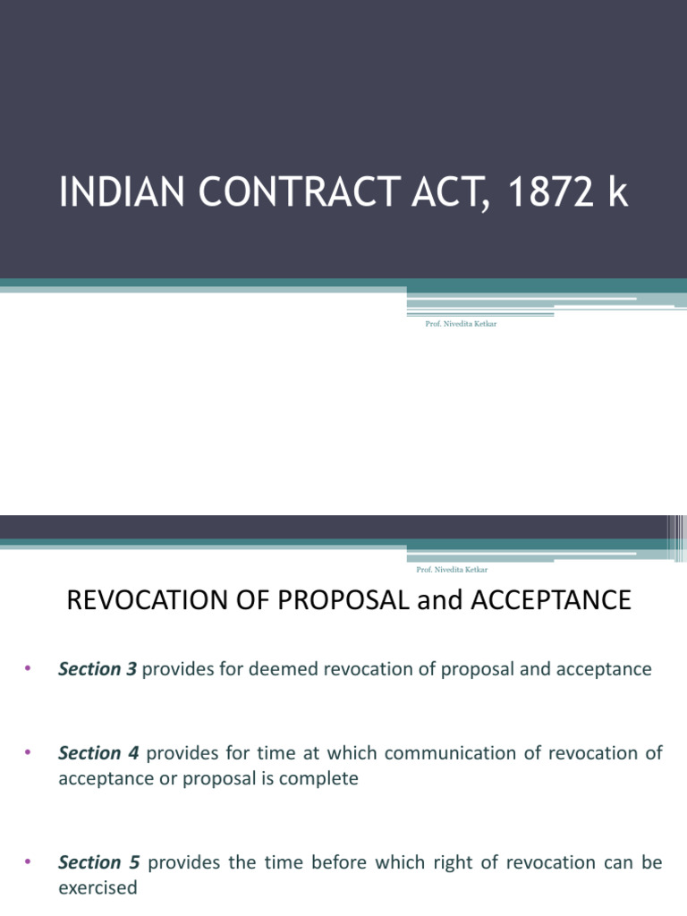 Indian Contract Act - Part 2 | PDF | Misrepresentation | Offer And Acceptance