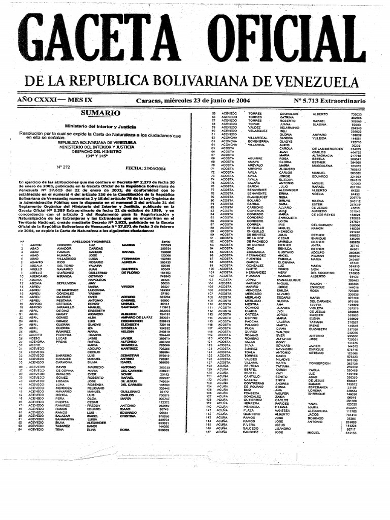 Gaceta Oficial 5713 | PDF