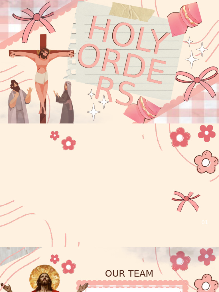 Pink Colorful Cute Illustrative Group Project Presentation | PDF | Deacon | Bishop