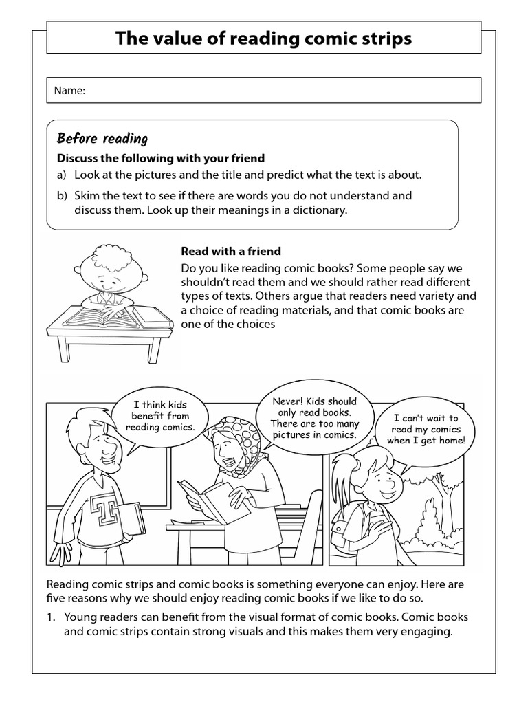 1722417066103-Reading and Viewing The Value of Reading Comic Strips 2 | PDF | Comics | Comic Book