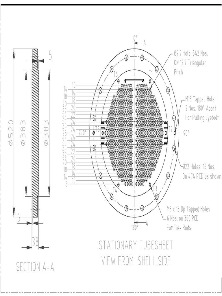 16 Inch Stationary Tubesheet Drilling | PDF