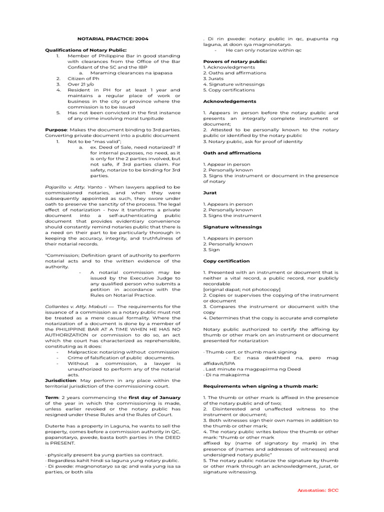 Notes On Notarial Practice Judicial Ethics | PDF | Notary Public | Judge