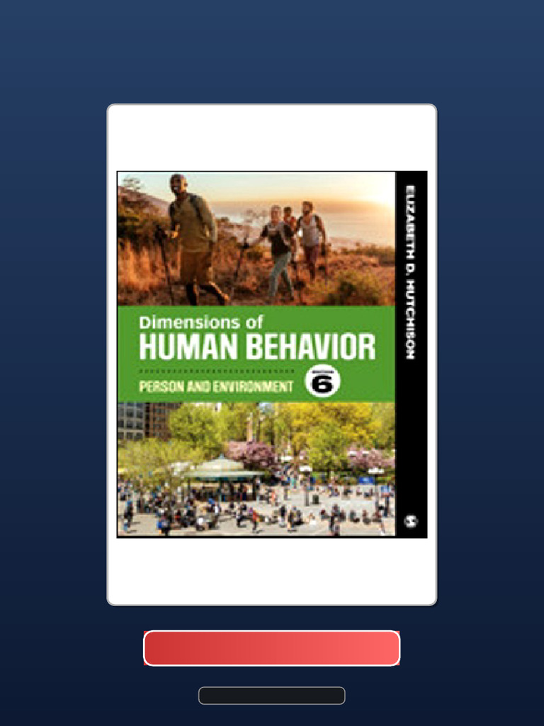 Immediate Access Dimensions of Human Behavior Person and Environment ...