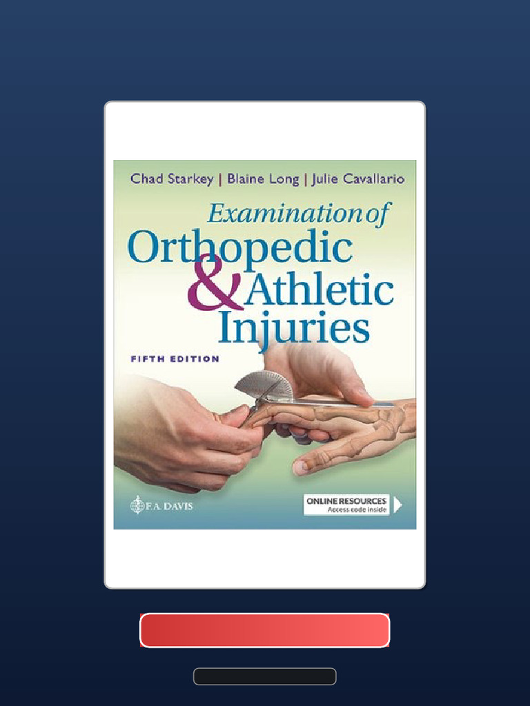 Immediate Access Examination of Orthopedic and Athletic Injuries 5th Edition Starkey Verified ...